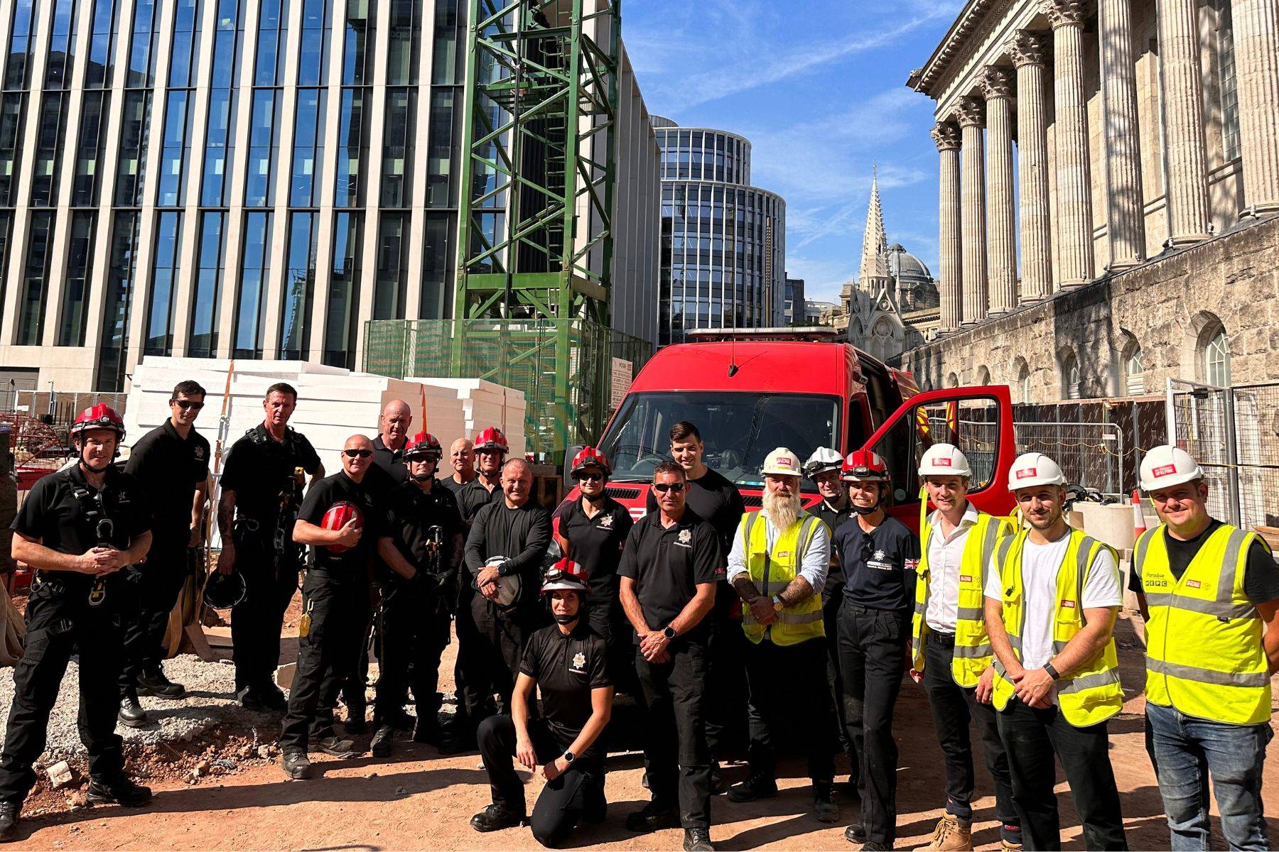 West Midlands Fire Service train on our tower crane - Sir Robert McAlpine