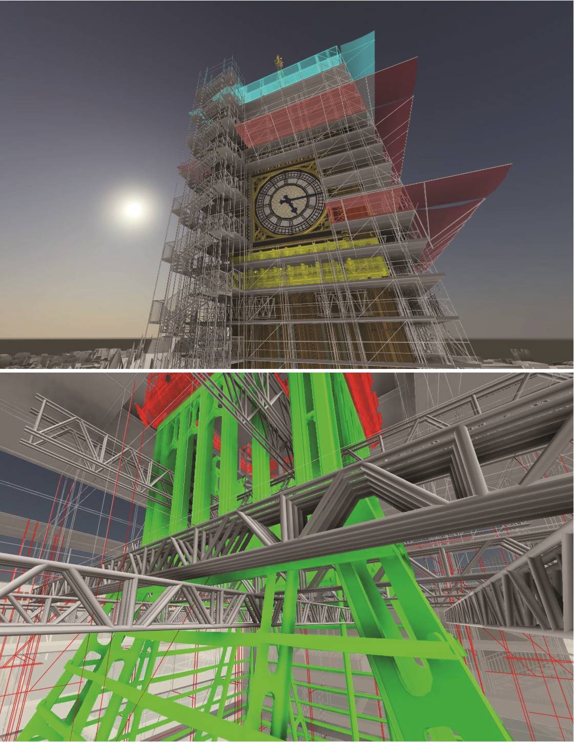 Elizabeth Tower and digital construction - Sir Robert McAlpine