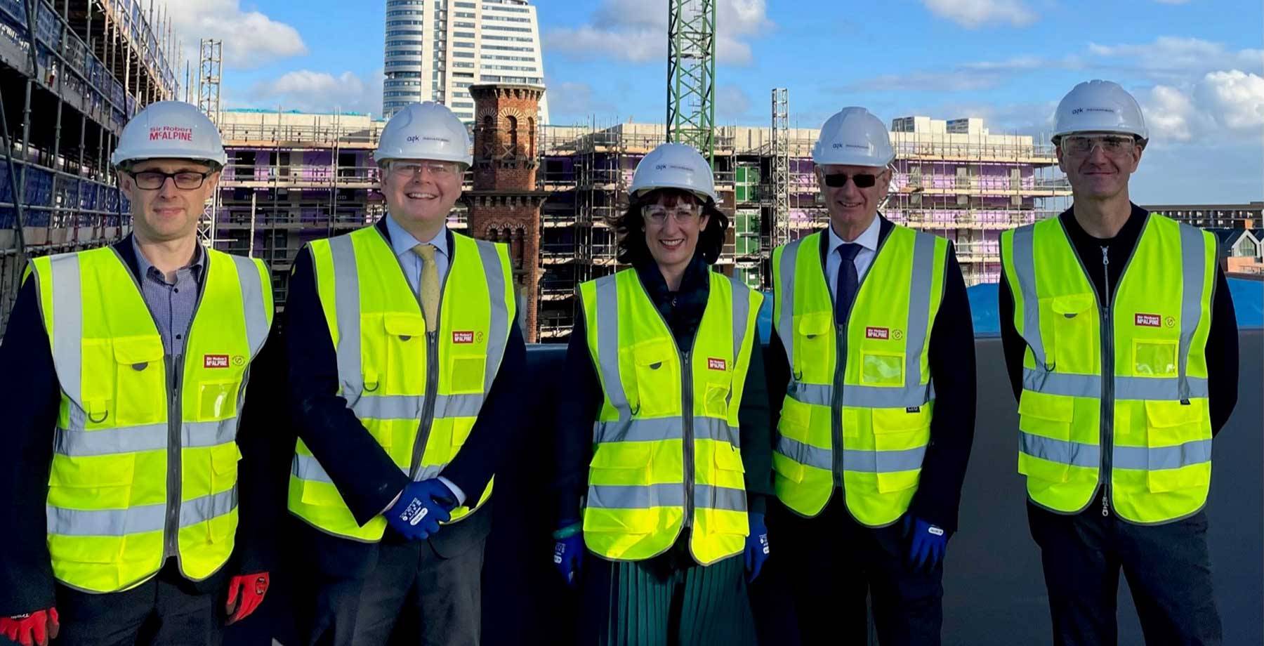 Shadow Chancellor tours Tower Works in Leeds - Sir Robert McAlpine